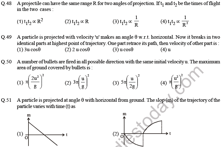 NEET Physics Kinematics MCQs Set B with Answers NEET Physics Kinematics MCQs Set B with Answers
